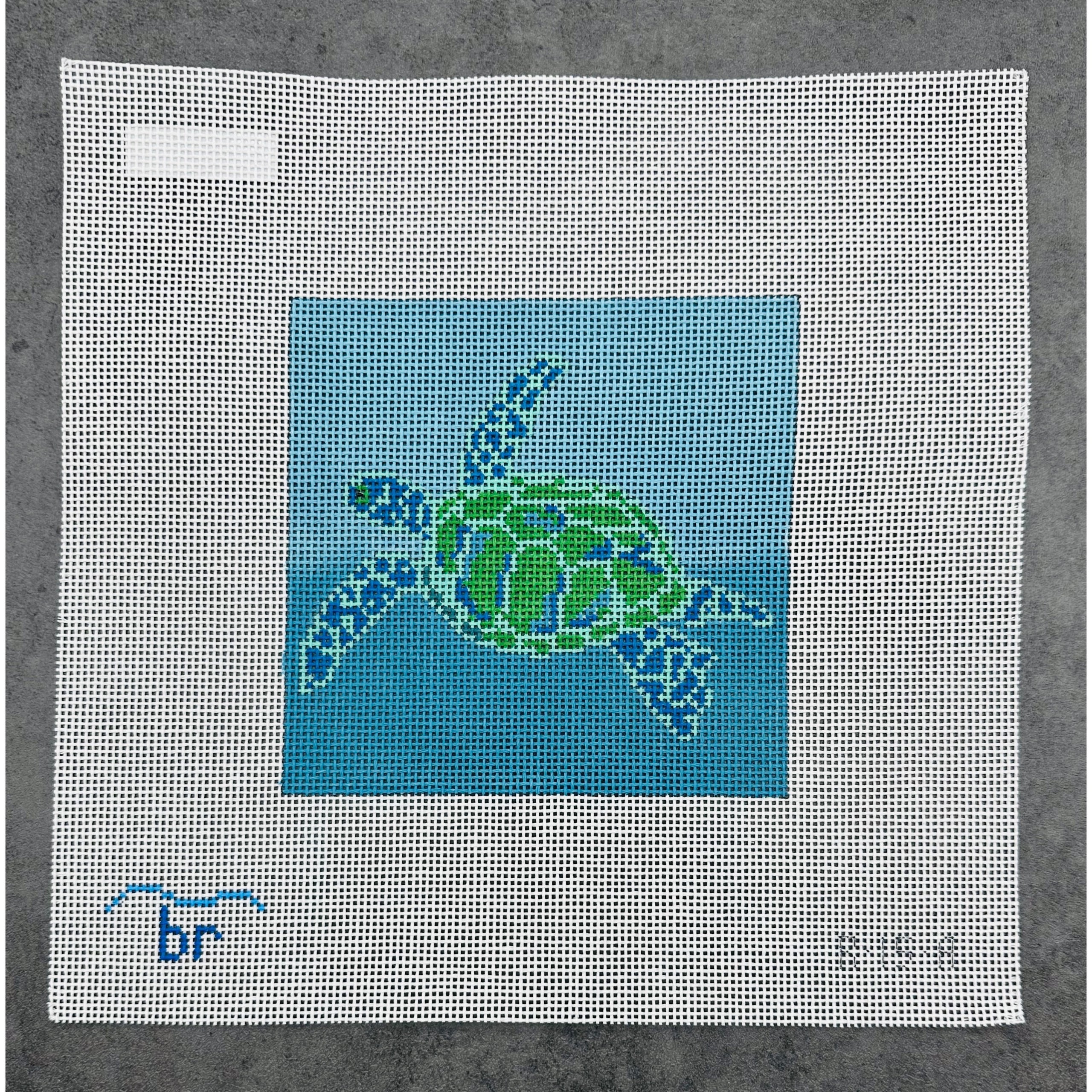 Sea Turtle - 5" Square | West Village Knit & Needle